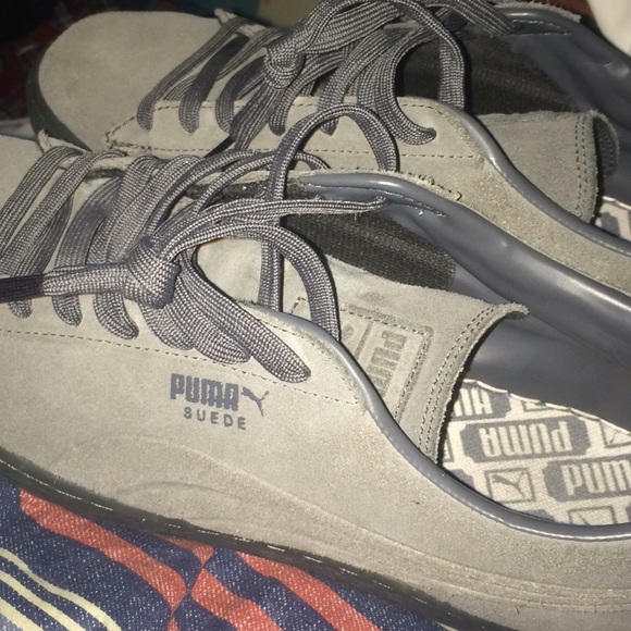 Puma | Shoes | Puma Suede Light Gray | Poshmark